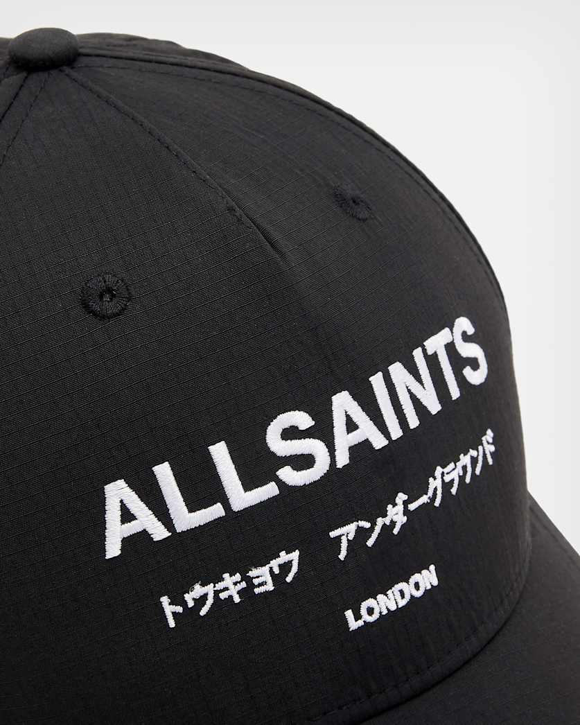 Underground Nylon Baseball Cap BLACK/MATTE BLACK | ALLSAINTS US